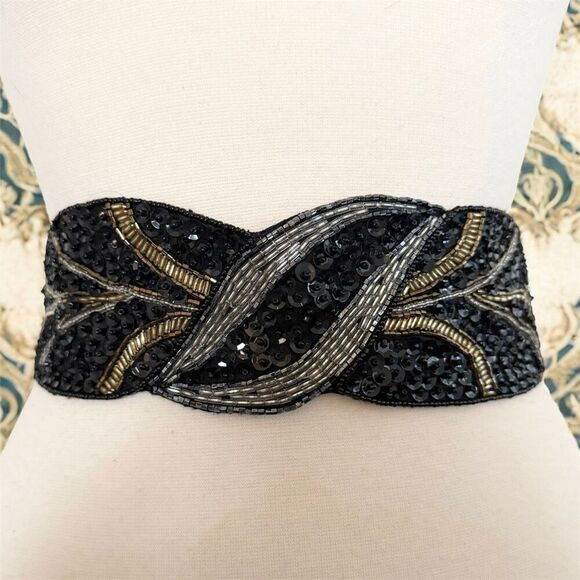 Vintage | Accessories | Vintagemilor Braided Sequin Woven Belt Sm Hook ...
